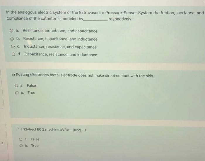 Solved In the analogous electric system of the Extravascular | Chegg.com