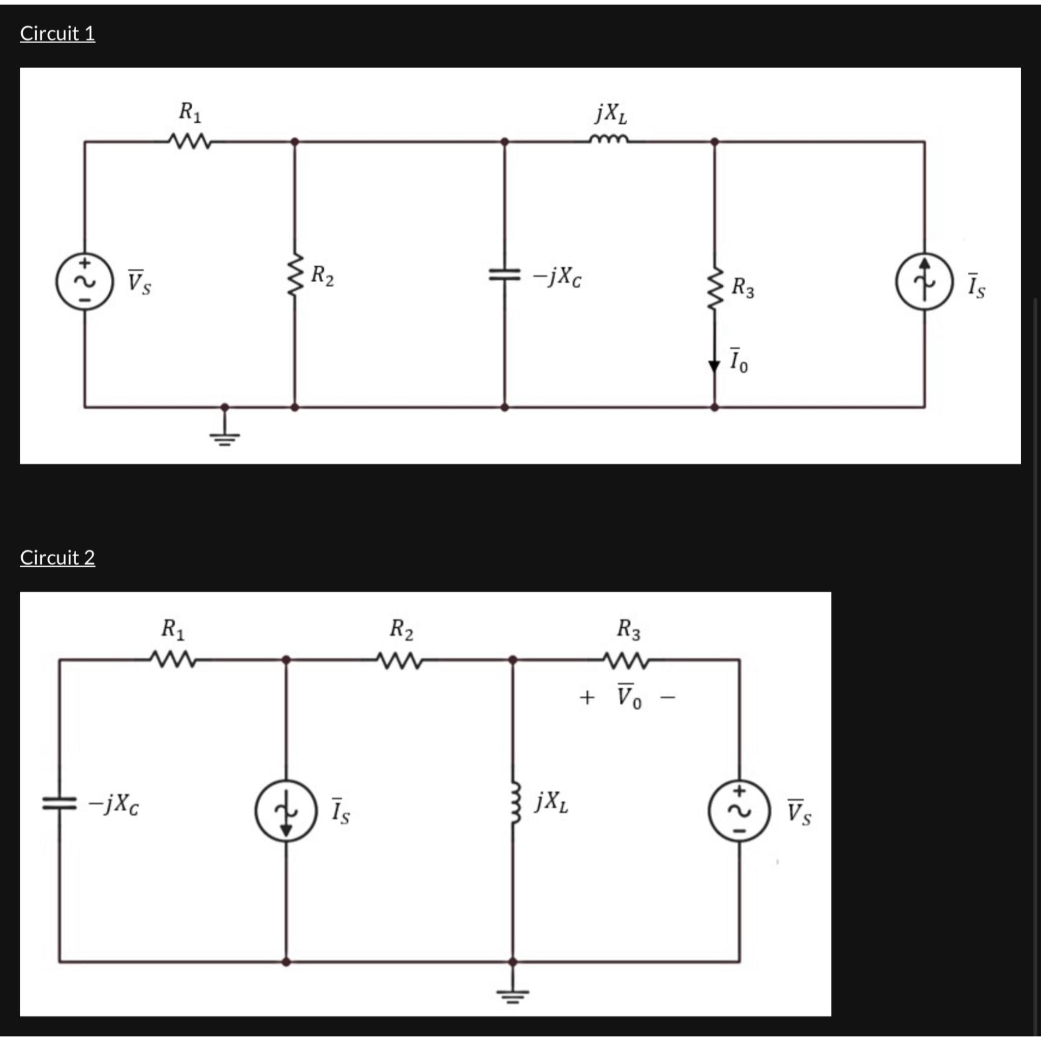 Solved Use source exchange to solve for circuit one and | Chegg.com