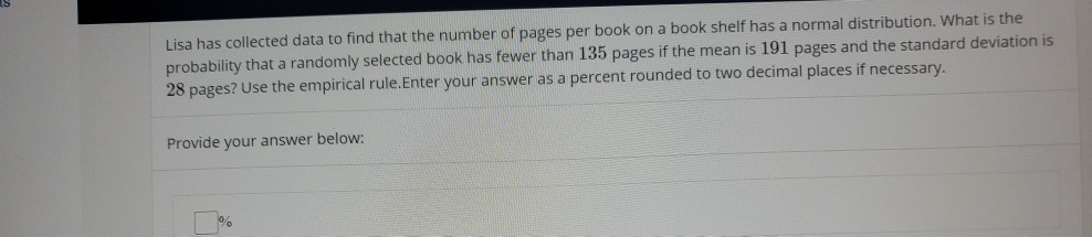Solved Lisa has collected data to find that the number of | Chegg.com