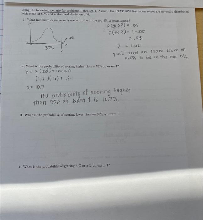 Solved Uging the following scenario for problems. 1 through | Chegg.com