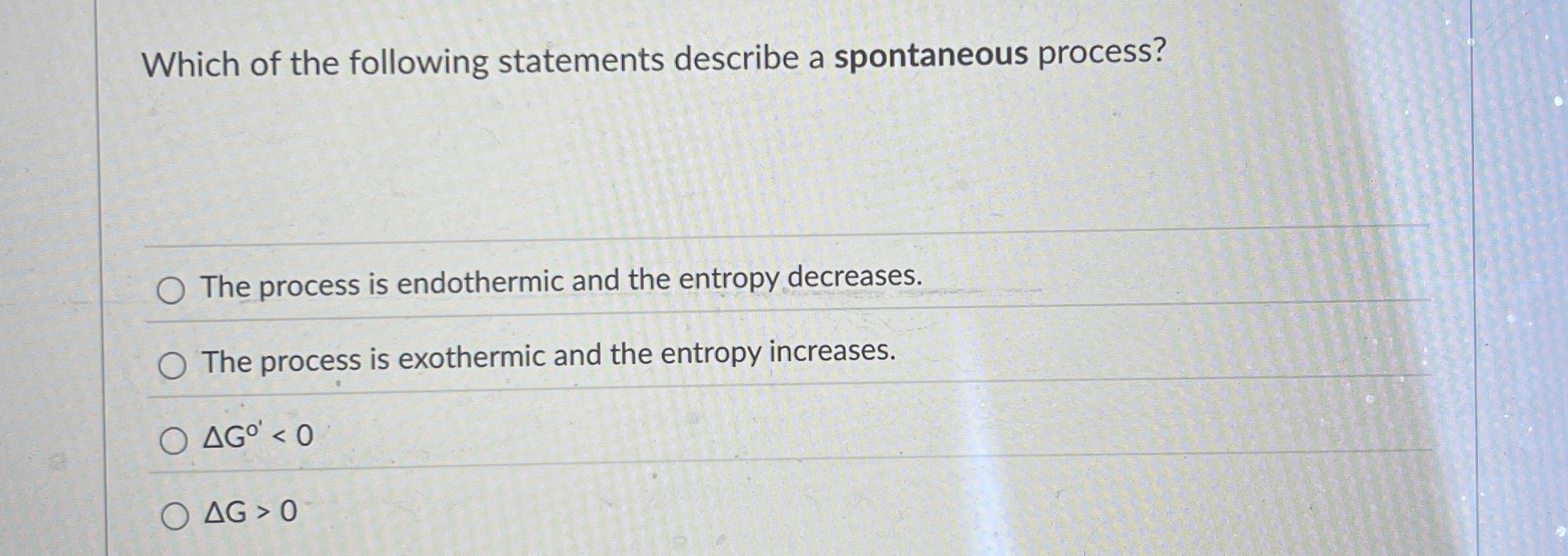 Solved Which of the following statements describe a | Chegg.com