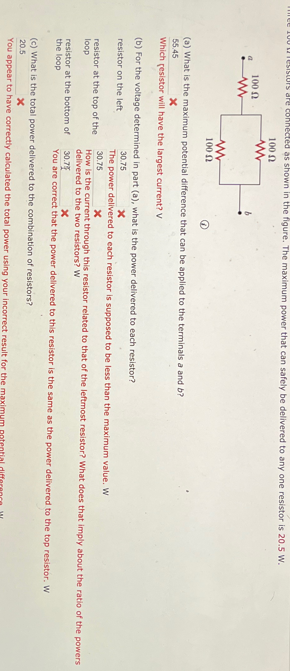 Solved connected as shown in the figure. The maximum power | Chegg.com