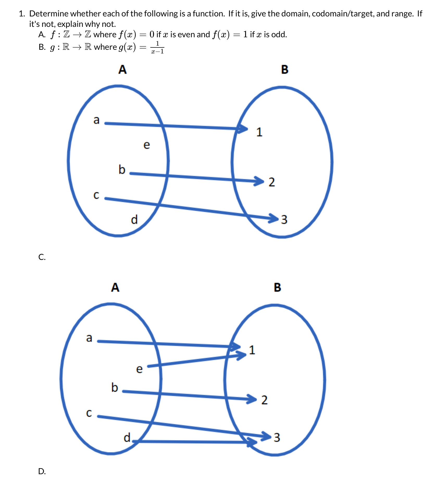 Solved Determine Whether Each Of The Following Is A