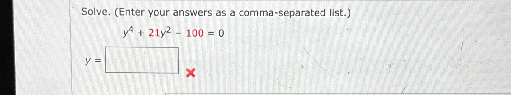 Solved Solve. (Enter your answers as a comma-separated | Chegg.com