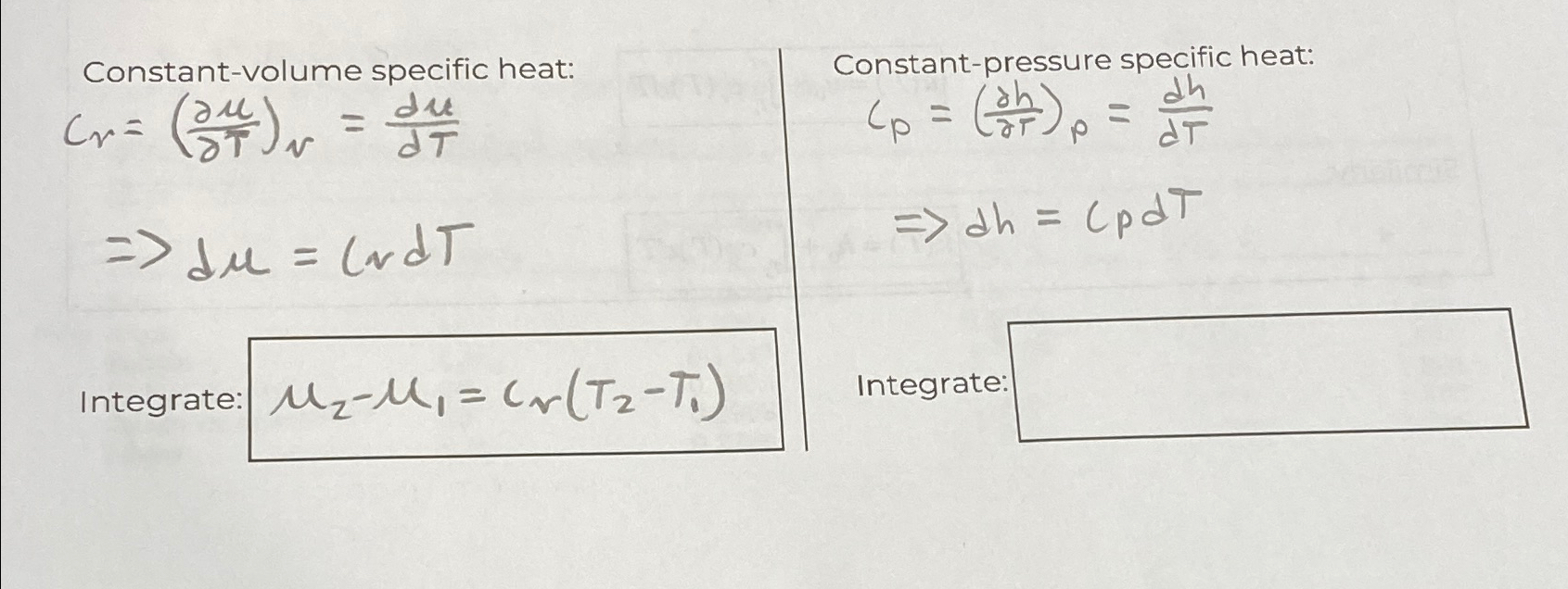 Solved Constant-volume specific | Chegg.com