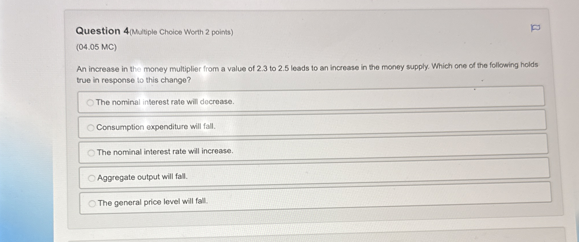Solved Question 4(Multiple Choice Worth 2 ﻿points)(04.05 | Chegg.com