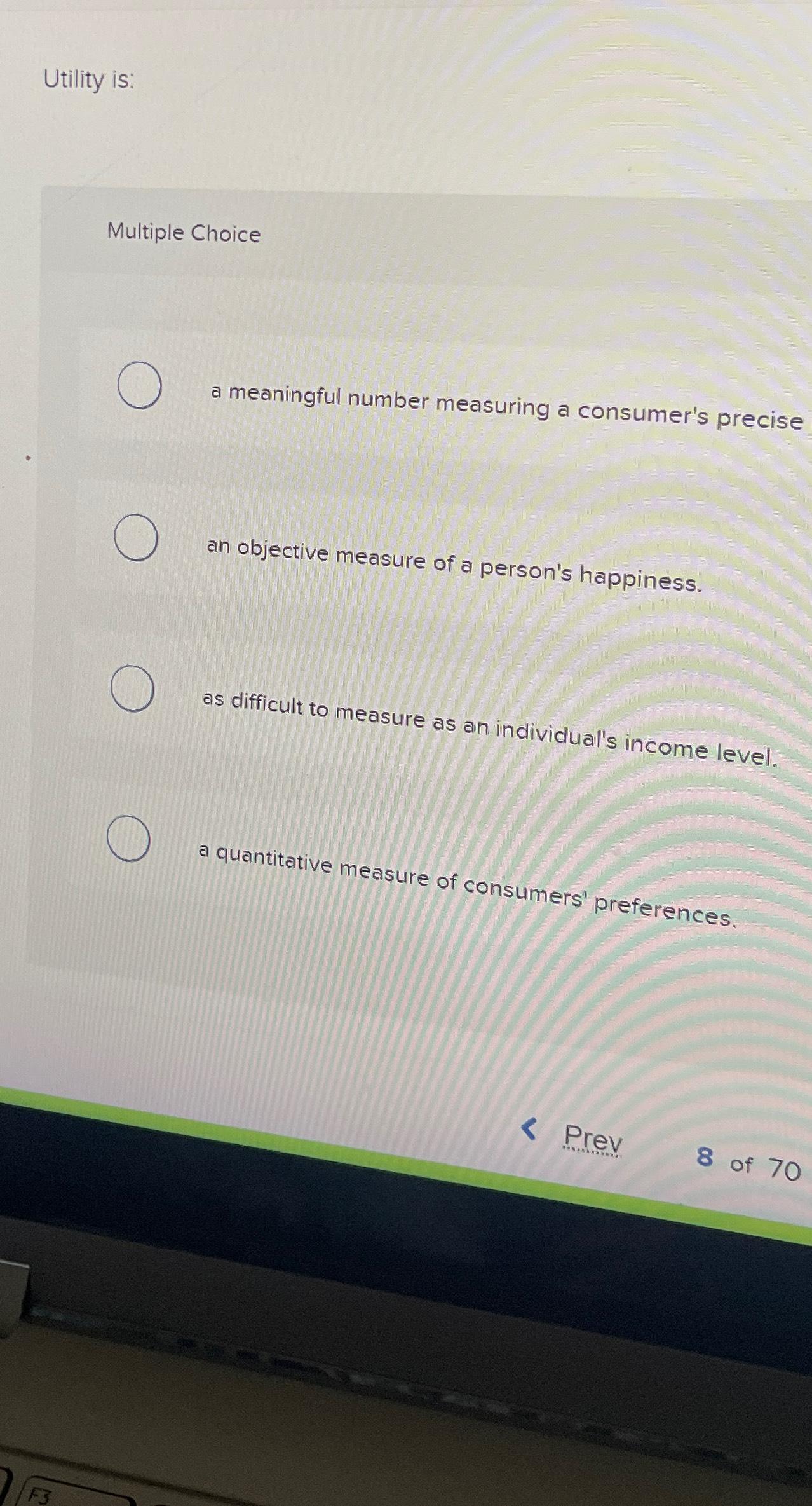 Solved Utility is:Multiple Choicea meaningful number | Chegg.com