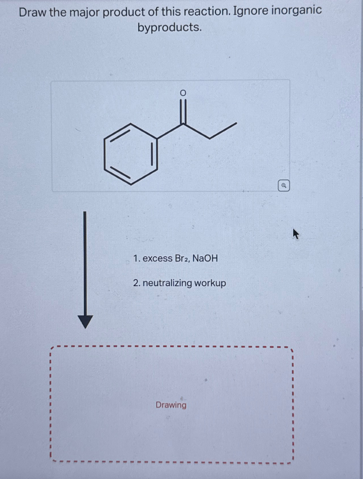 Solved Draw the major product of this reaction. Ignore | Chegg.com