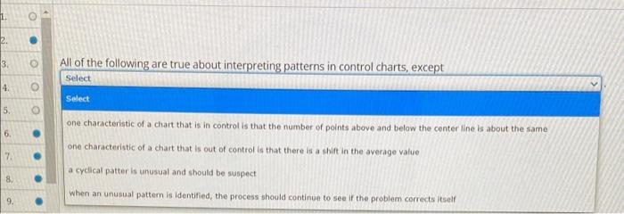 Solved 1 o 2. 3. All of the following are true about | Chegg.com