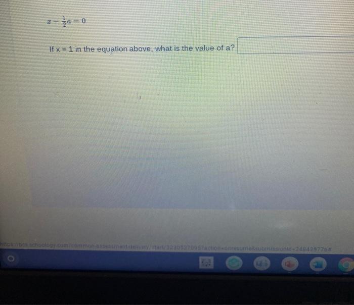 Solved If x= 1 in the equation above, what is the value of | Chegg.com