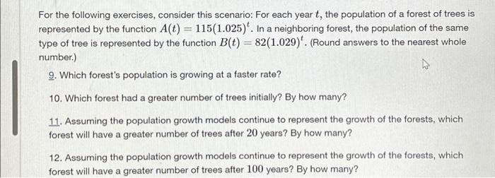 Solved For the following exercises, consider this scenario: | Chegg.com