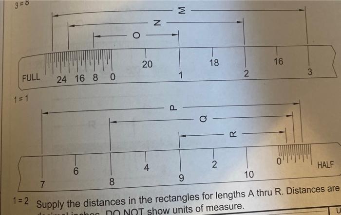 1=4 16151=2 Supply the distances in the rectangles | Chegg.com