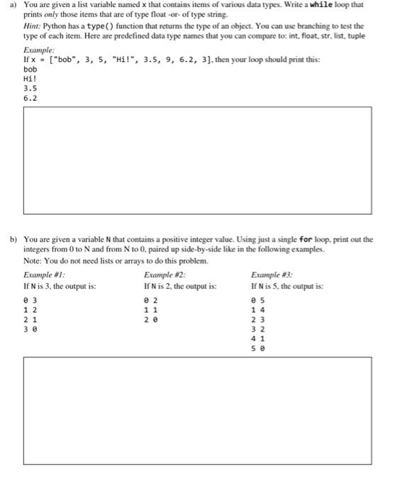Solved You are given a list variable named x that contains | Chegg.com