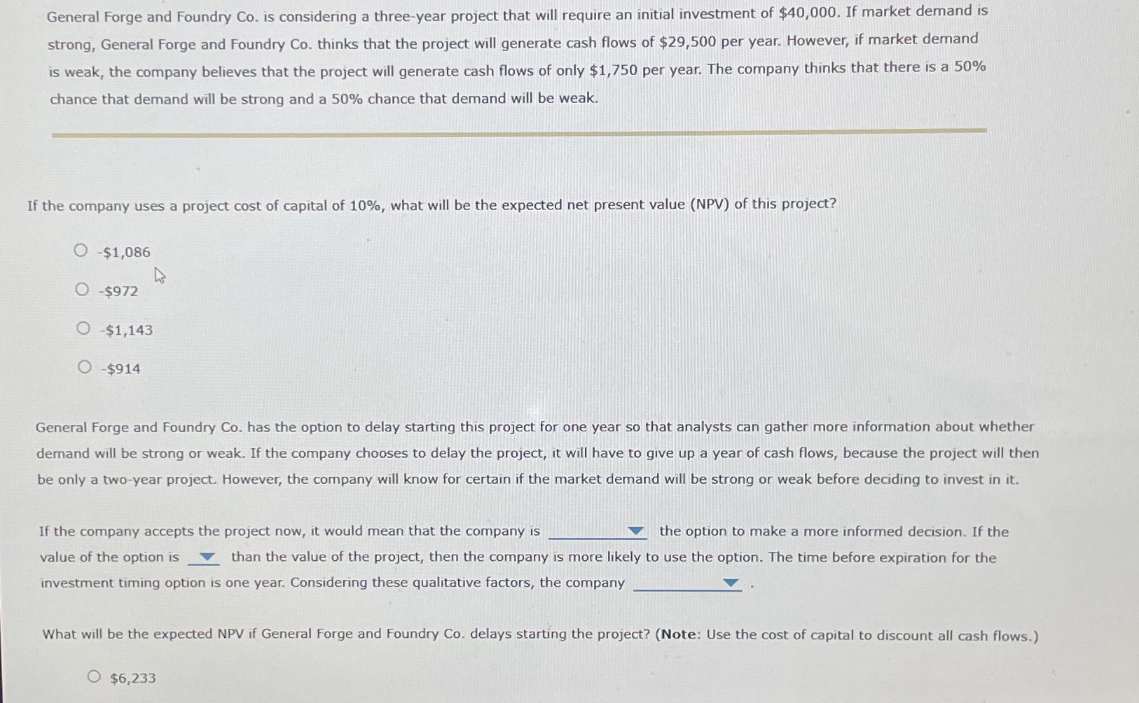 General Forge and Foundry Co. ﻿is considering a | Chegg.com