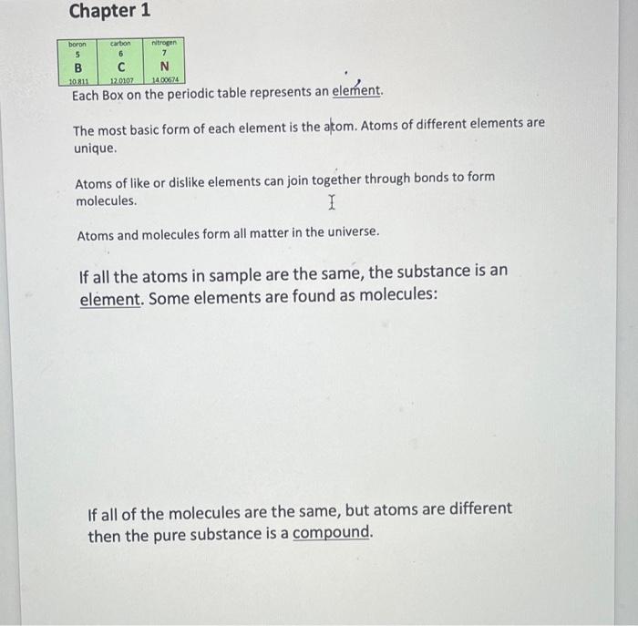Solved Chapter 1 Each Box on the periodic table represents | Chegg.com