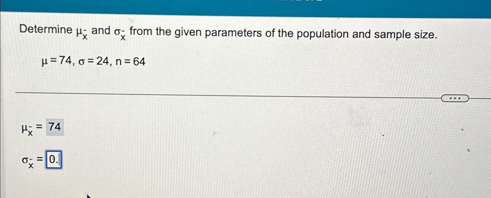 Solved Determine μx-and σx-from the given parameters of the | Chegg.com