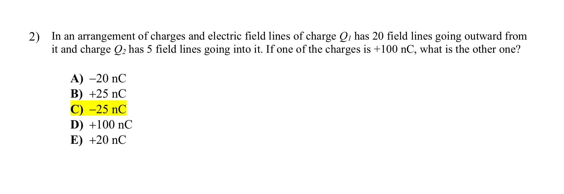 Solved In an arrangement of charges and electric field lines | Chegg.com