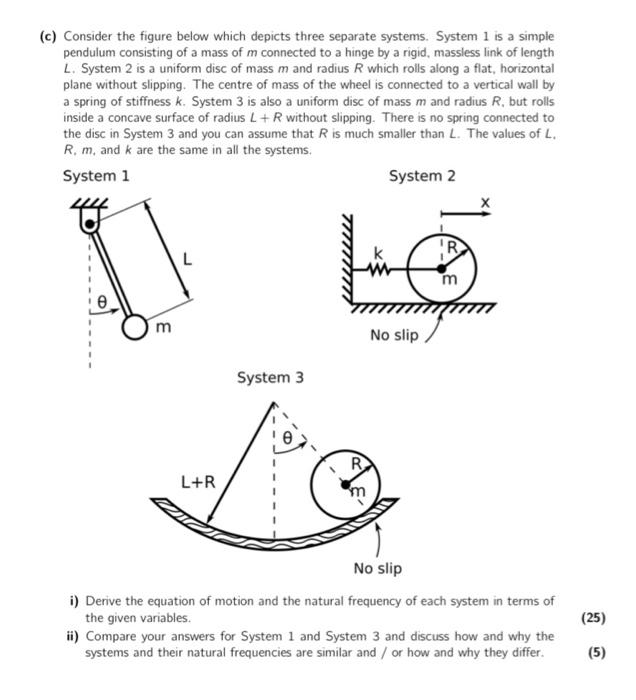 Solved (c) Consider the figure below which depicts three | Chegg.com