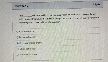Solved Question 72.5pts7. ﻿A(n) ﻿with expertise in | Chegg.com