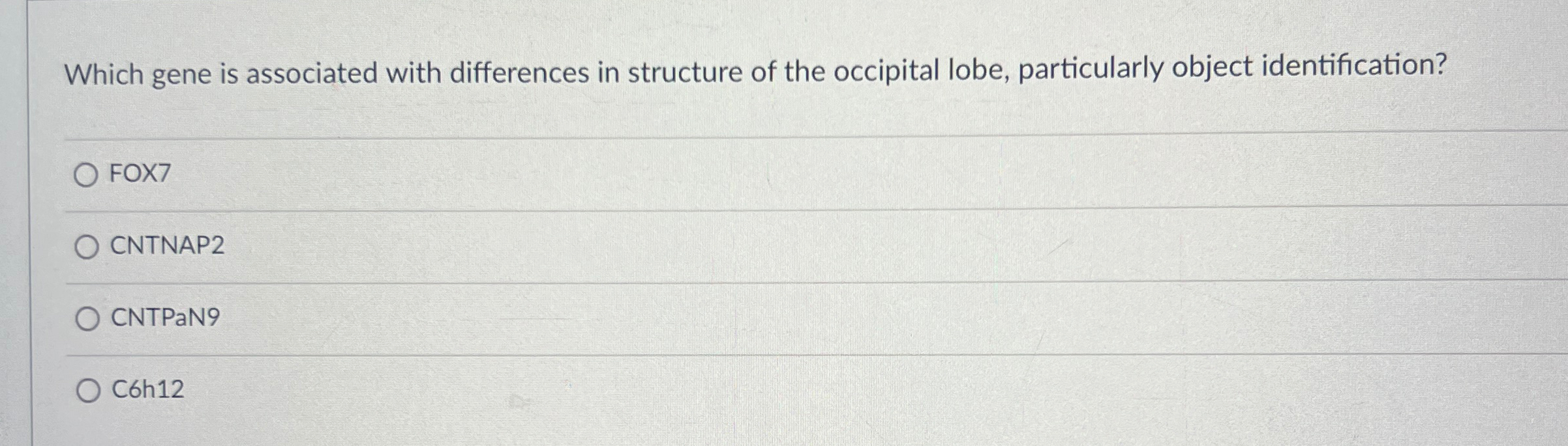 Solved Which gene is associated with differences in | Chegg.com