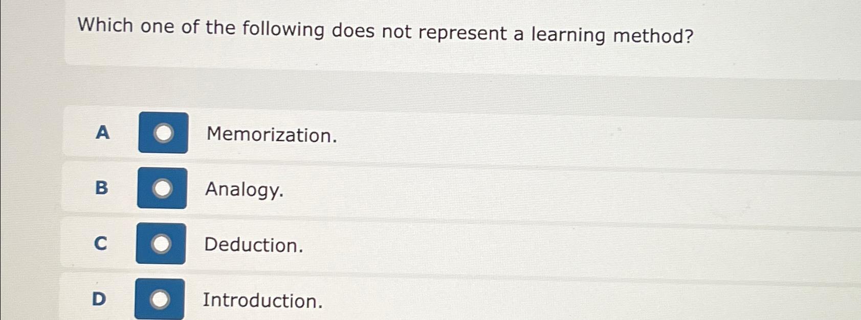 Solved Which one of the following does not represent a | Chegg.com