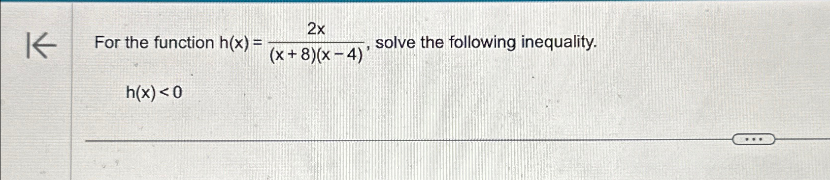 Solved For the function h(x)=2x(x+8)(x-4), ﻿solve the | Chegg.com