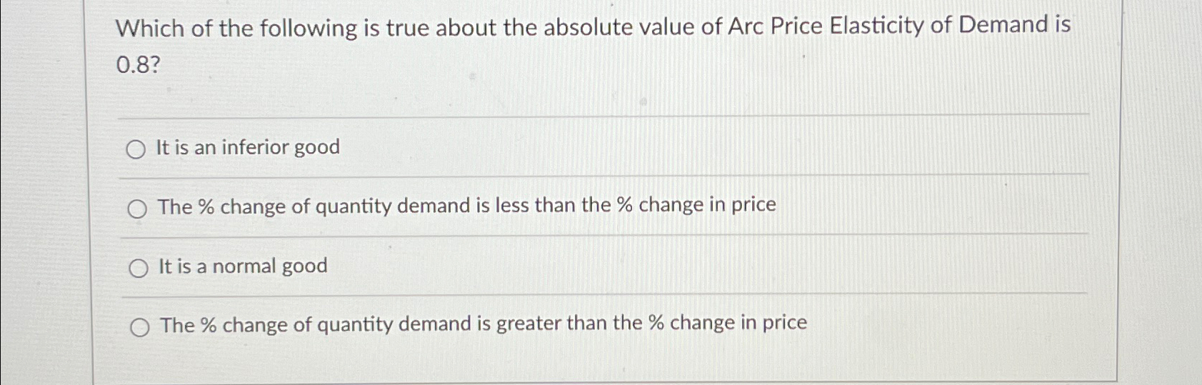 Solved Which of the following is true about the absolute | Chegg.com