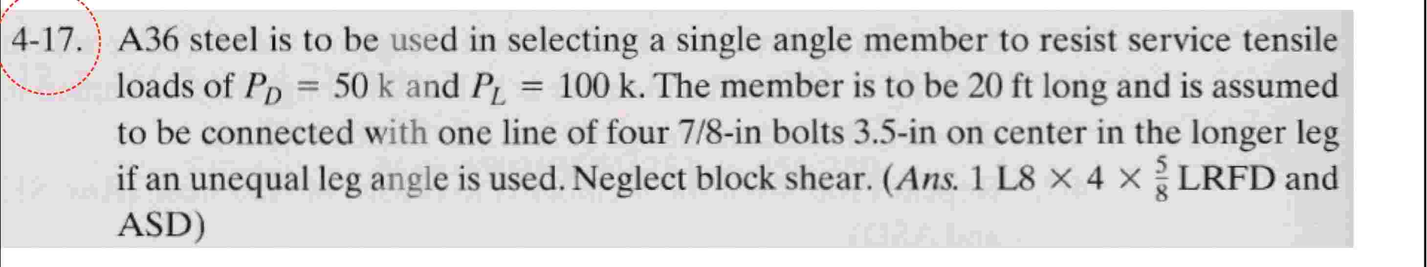 Solved 4-17. A36 ﻿steel is to be ﻿used in ﻿selecting a | Chegg.com
