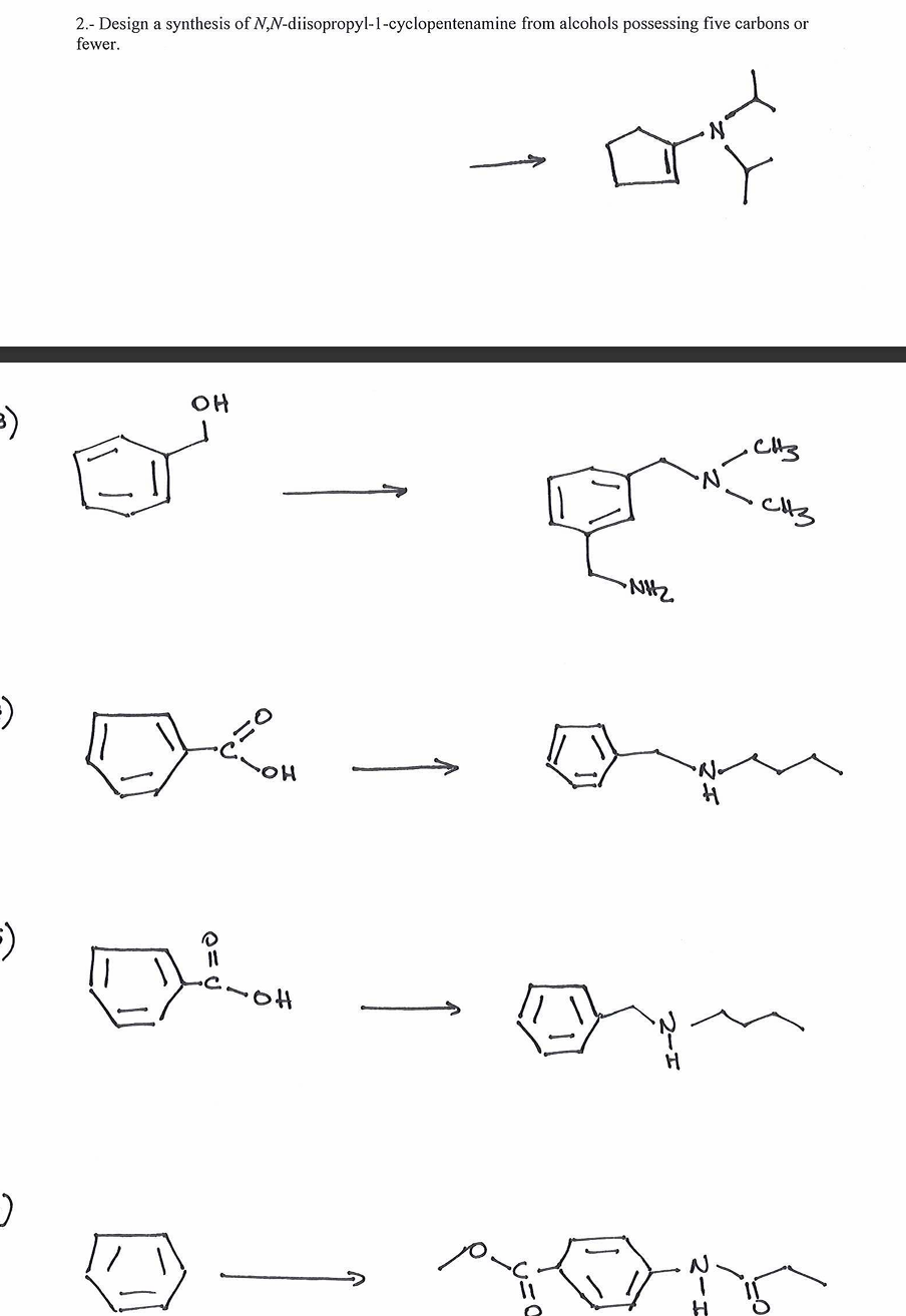 Solved Design a synthesis | Chegg.com