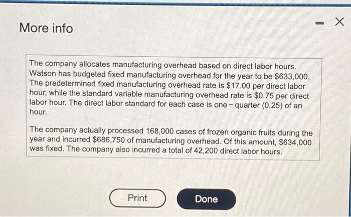 Solved Watson Foods processes bags of organic frozen fruits | Chegg.com
