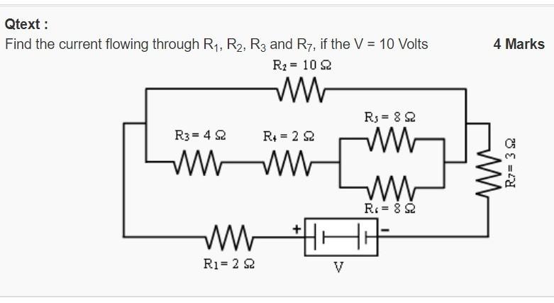 Solved Qtext: Find the current flowing through R1,R2,R3 and | Chegg.com