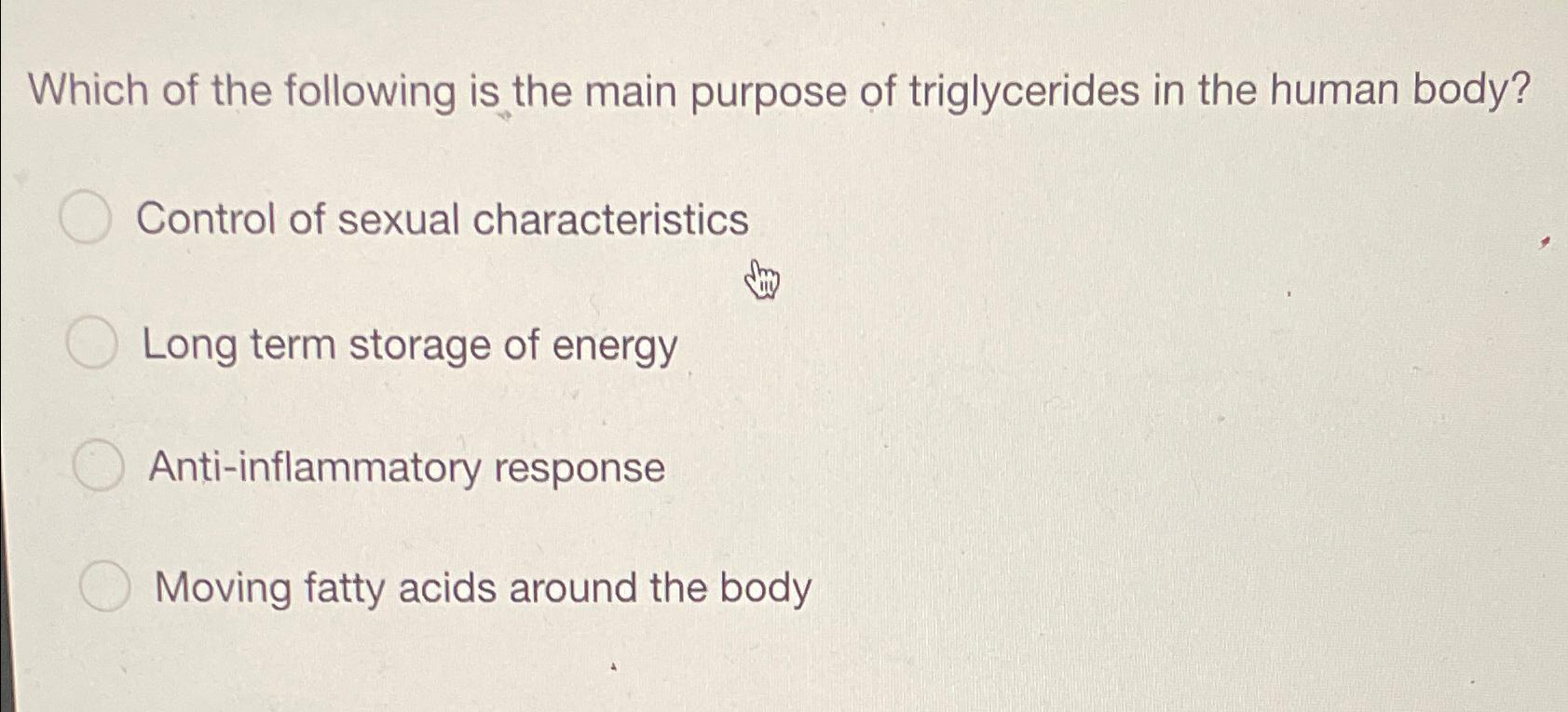 Solved Which of the following is the main purpose of | Chegg.com