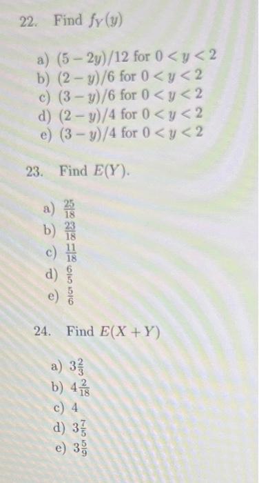 Solved Suppose (X,Y) is a random vector with probability | Chegg.com