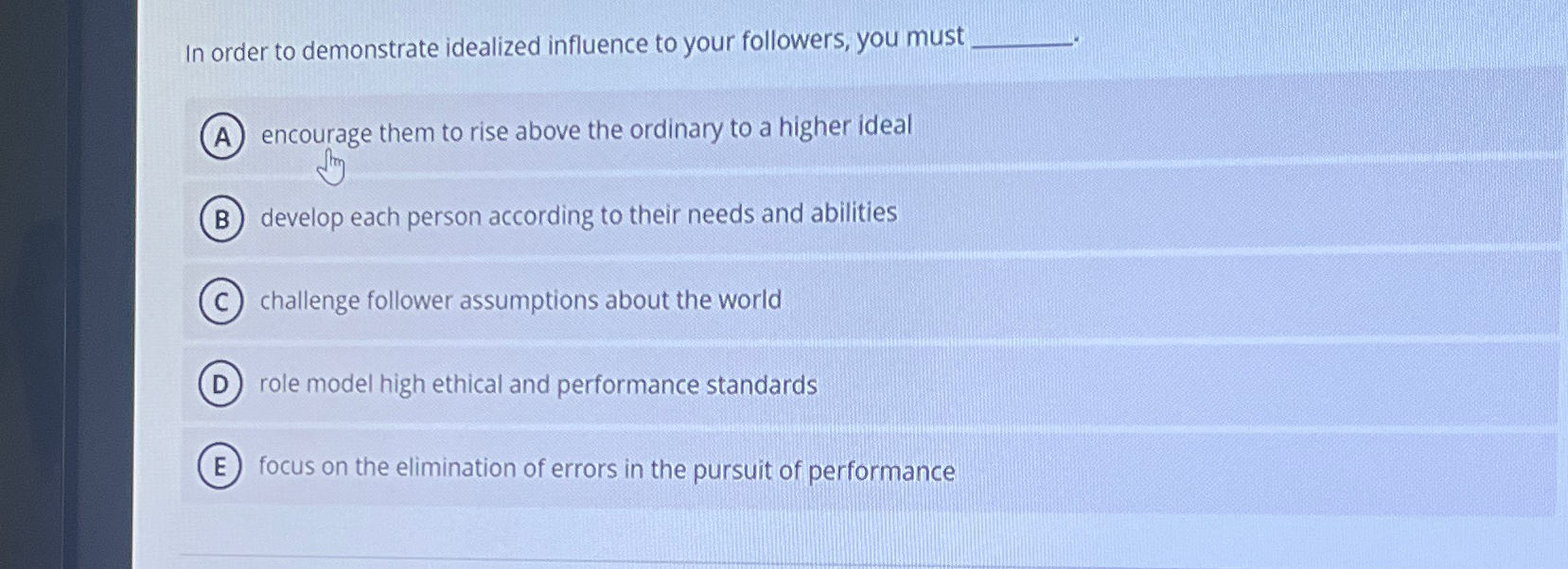 Solved In order to demonstrate idealized influence to your | Chegg.com