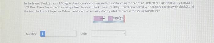 Solved In the figure, block 2 (mass 140 kg is atrest on a | Chegg.com