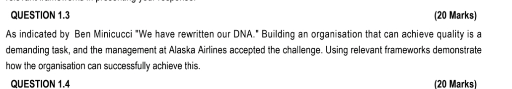 Solved QUESTION 1.3(20 ﻿Marks)As indicated by Ben Minicucci | Chegg.com