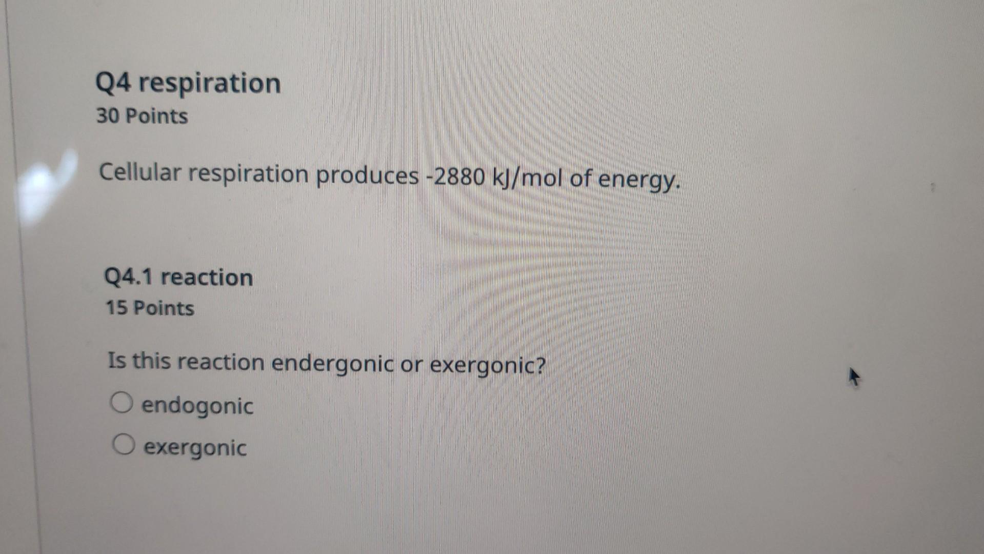 Solved Q4 respiration 30 Points Cellular respiration | Chegg.com