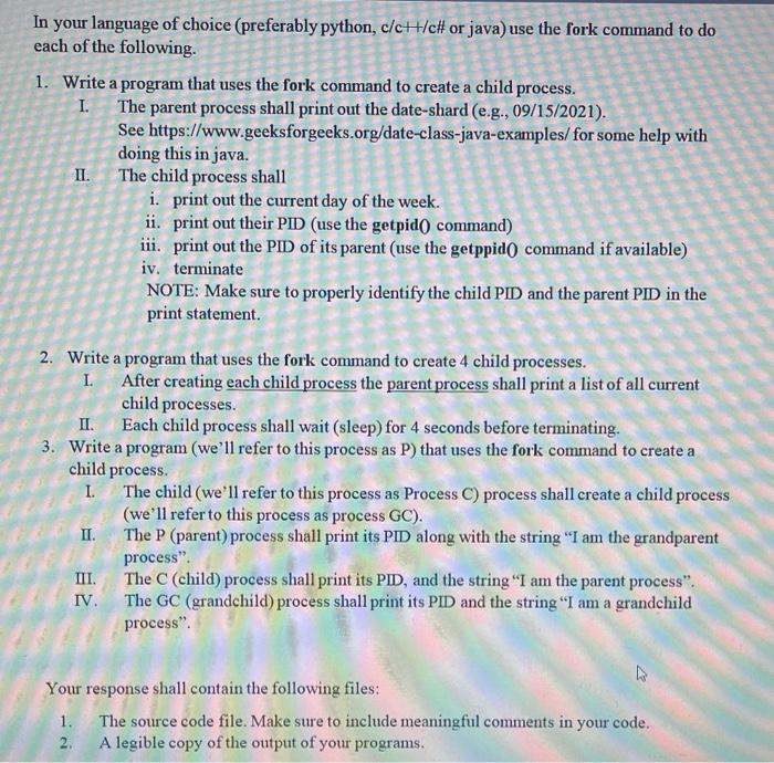 Solved In your language of choice (preferably python, | Chegg.com