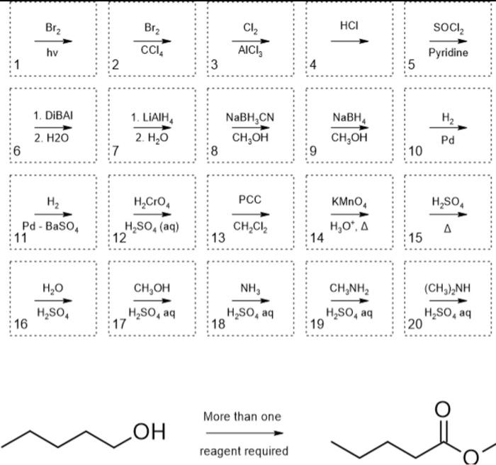 Solved Using the reagents provided, propose a synthesis for | Chegg.com