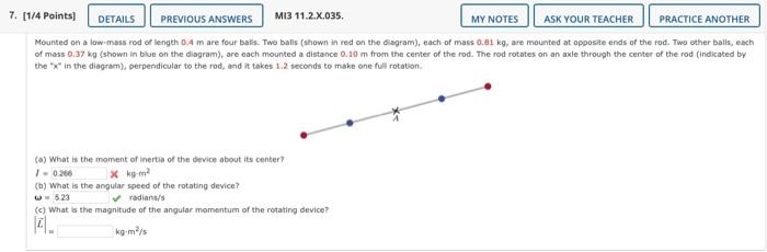 Solved 7. [1/4 points) DETAILS PREVIOUS ANSWERS MI3 | Chegg.com Solved 7. [1/4 points) DETAILS PREVIOUS ANSWERS MI3 | Chegg.com