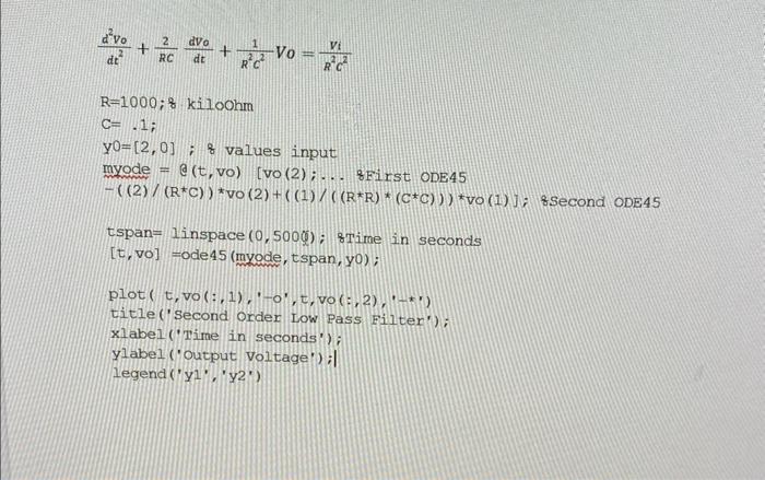 Solved can someone help my veryfying if my matlab code is | Chegg.com