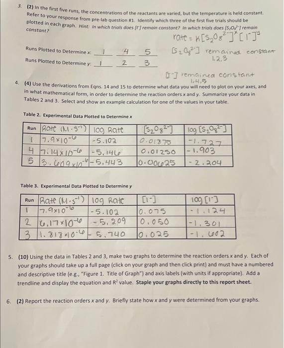 Data Table 1. Experimental Data and Results vtotal | Chegg.com