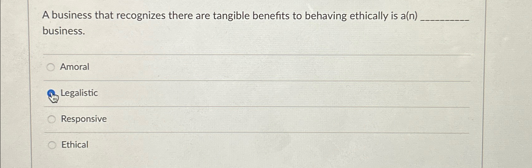 Solved A business that recognizes there are tangible | Chegg.com