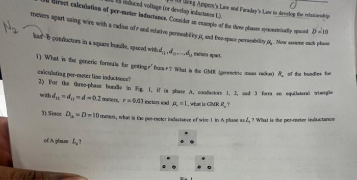 Solved induced voltage (or develop per-meter inductance, | Chegg.com