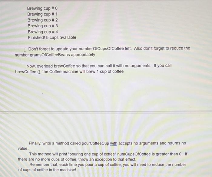 Solved An instance variable of type int called | Chegg.com