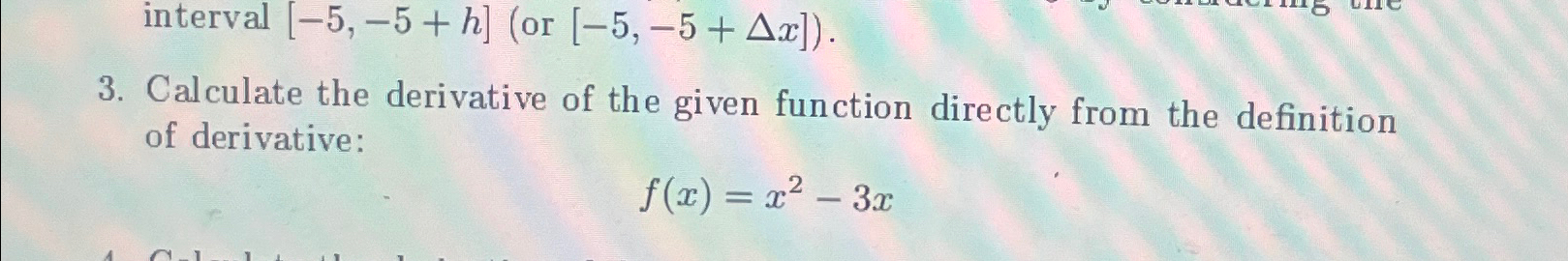 Solved 3. ﻿Calculate the derivative of the given function | Chegg.com | Chegg.com