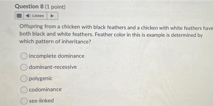 Solved Following the simple dominant-recessive pattern of | Chegg.com