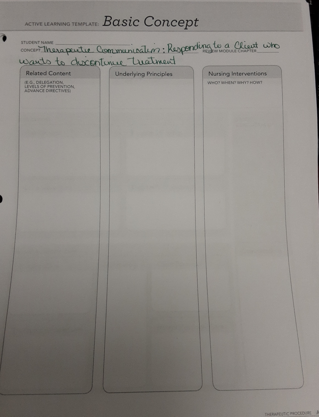 Solved active learning template: Basic ConceptSTUDENT NAME | Chegg.com