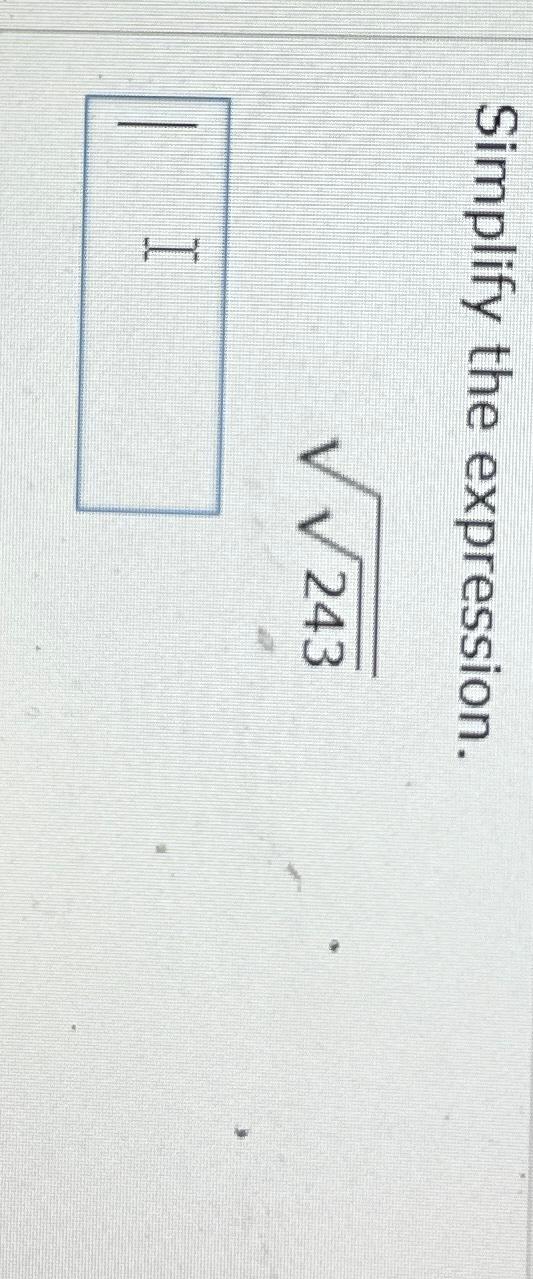 Solved Simplify the expression.24322 | Chegg.com