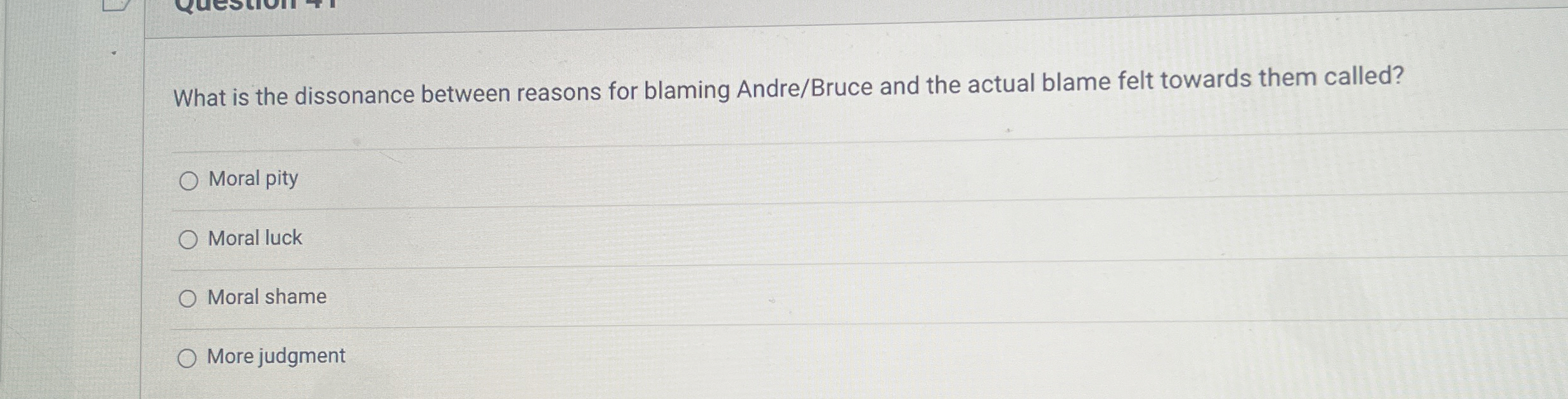 Solved What is the dissonance between reasons for blaming | Chegg.com